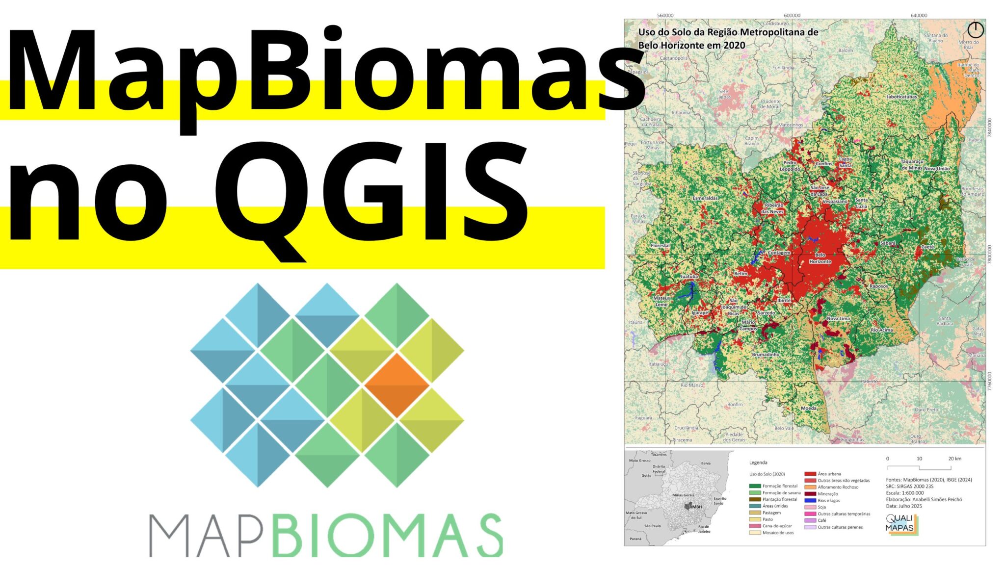 MapBiomas no QGIS: Do Download ao Mapa Profissional de Uso do Solo - qualimapas.com